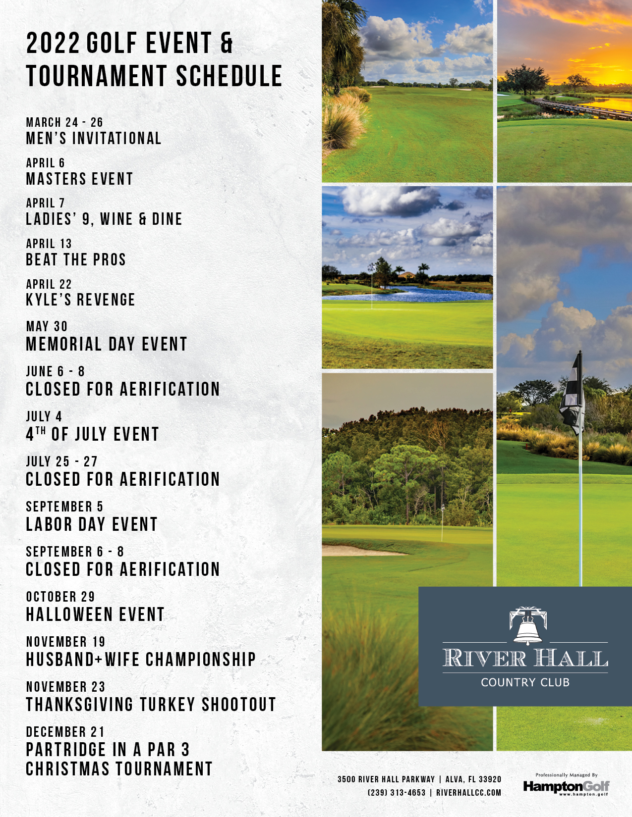 Book Your Fort Myers Golf Tournament at River Hall Country Club